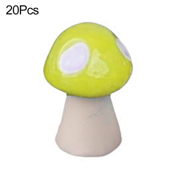 Huanledash 20Pcs Mini Artificial Mushroom Miniatures Fairy Garden ...