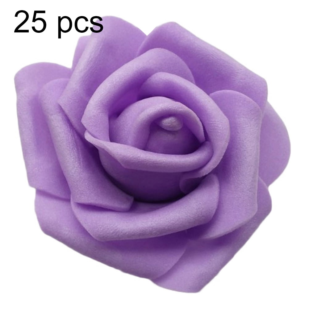 Huanledash 25/50/100Pcs Artificial PE Foam Rose Flowers Head DIY ...