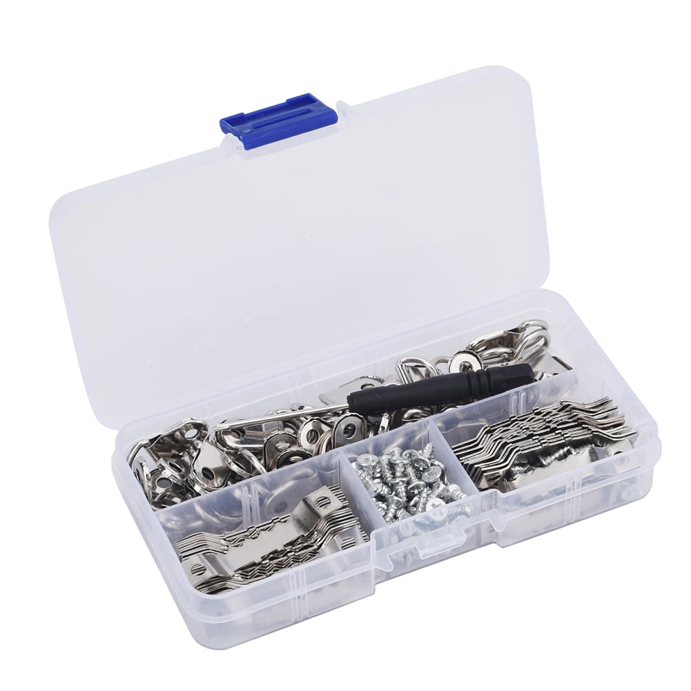 Huanledash 251Pcs/Set Sawtooth Hook Flat Screw D-Rings Picture Frame ...