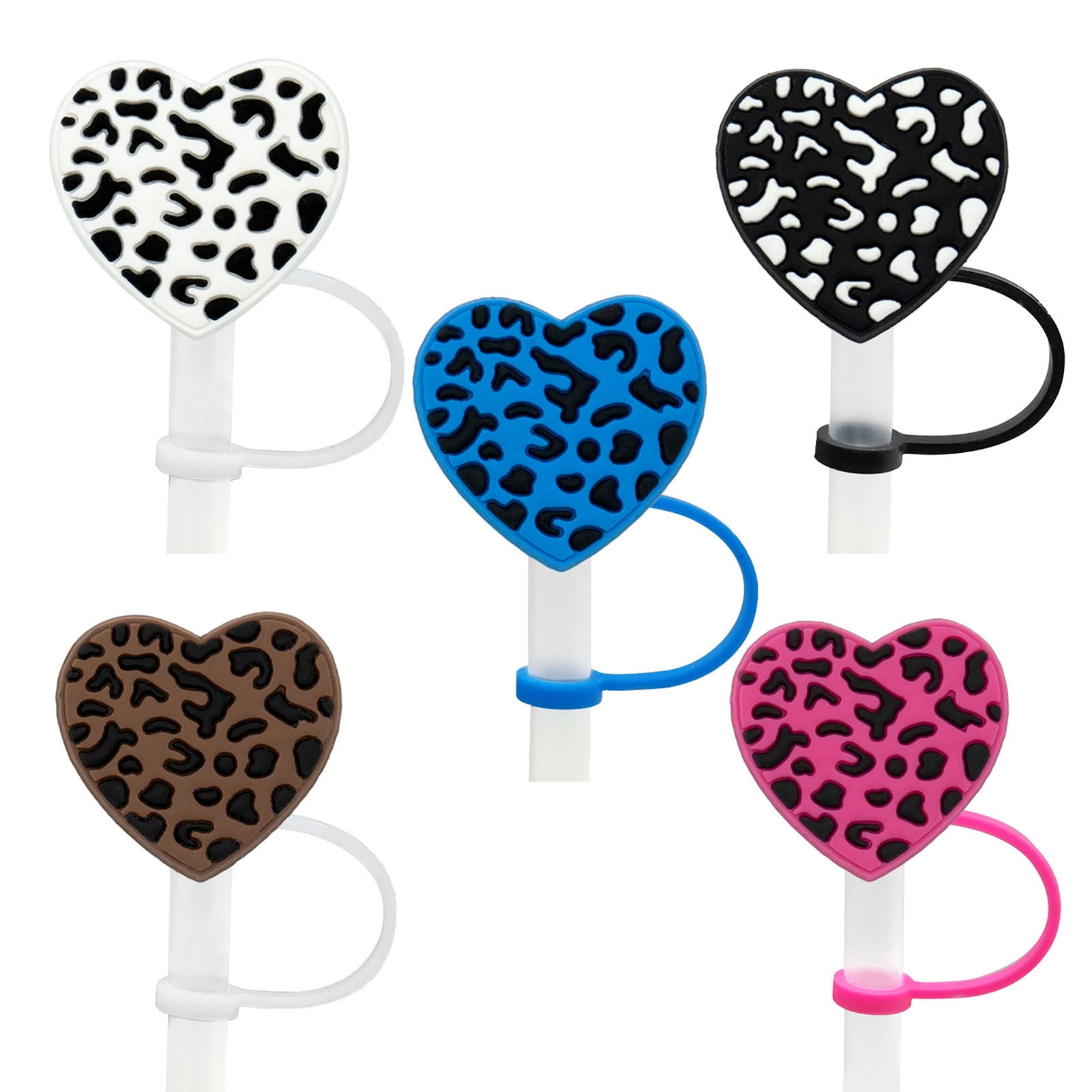 Huanledash 5Pcs Straw Cover for Tumbler Dustproof Straw Topper Lollipop ...