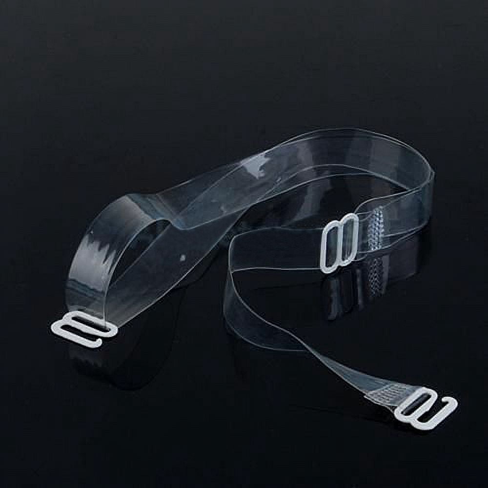 Huanledash 6 Pairs Clear Invisible Transparent Adjustable Bra Set Hook ...