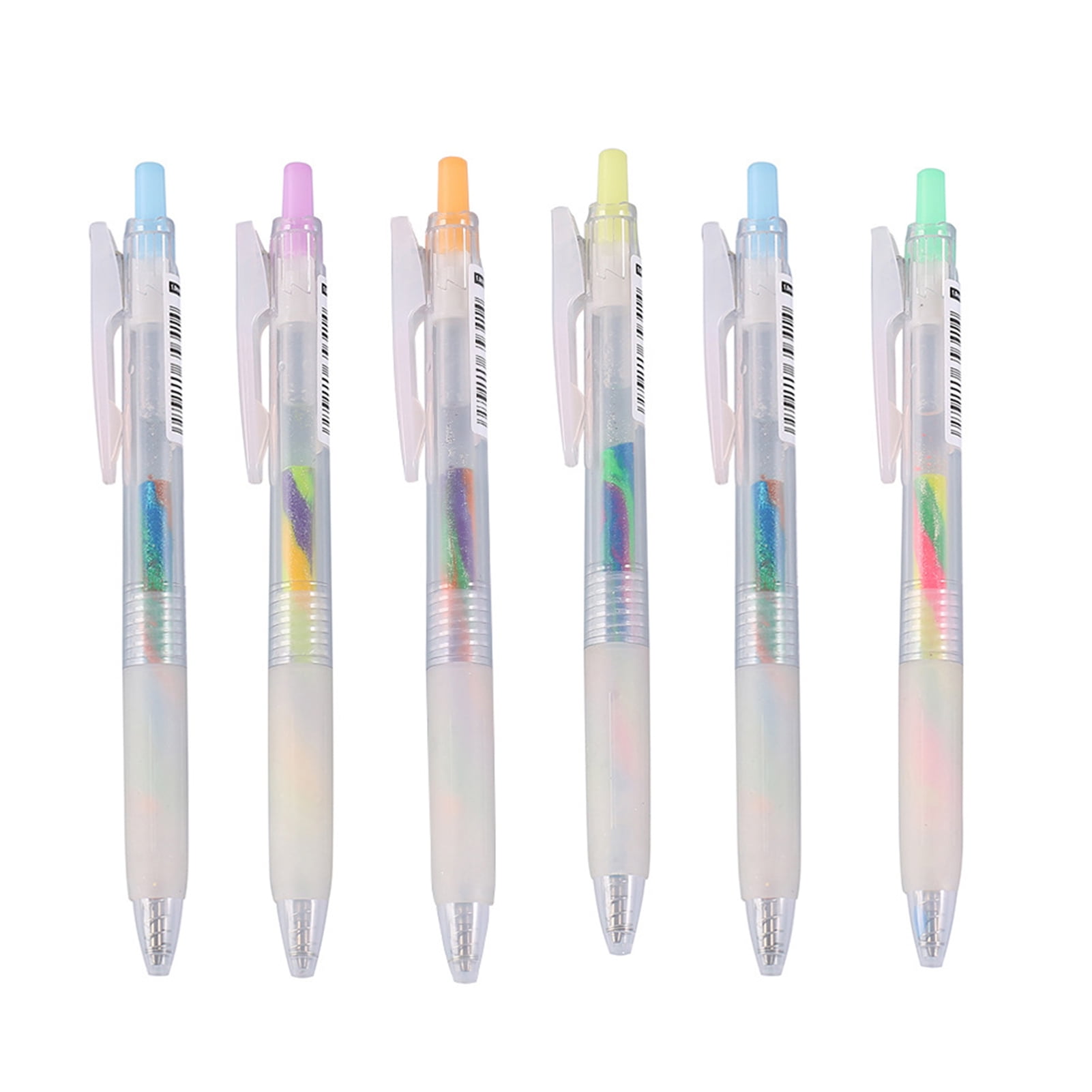 Huanledash 6Pcs/Set Glitter Gel Pens Smooth Writing Vibrant Colors ...