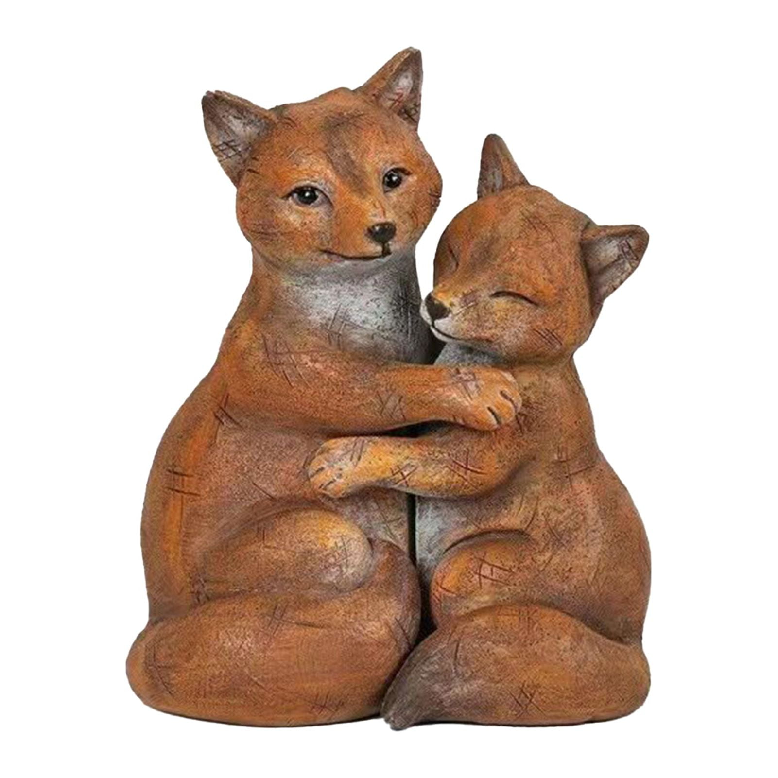 Huanledash Adorable Rabbit Shape Statue Decor Vivid Handmade Resin ...