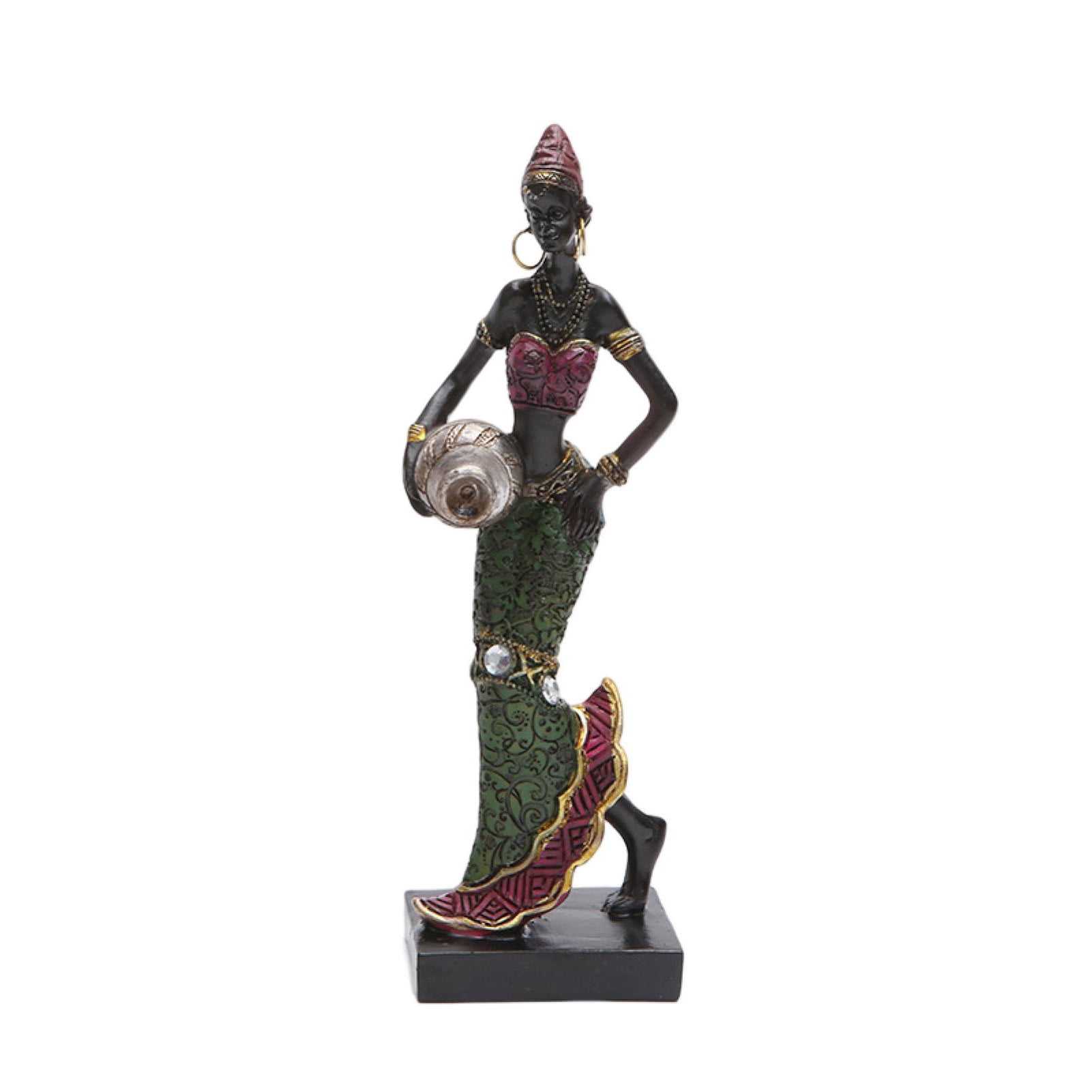 Huanledash African Statue Eye-catching Compact Creative African Dancing ...