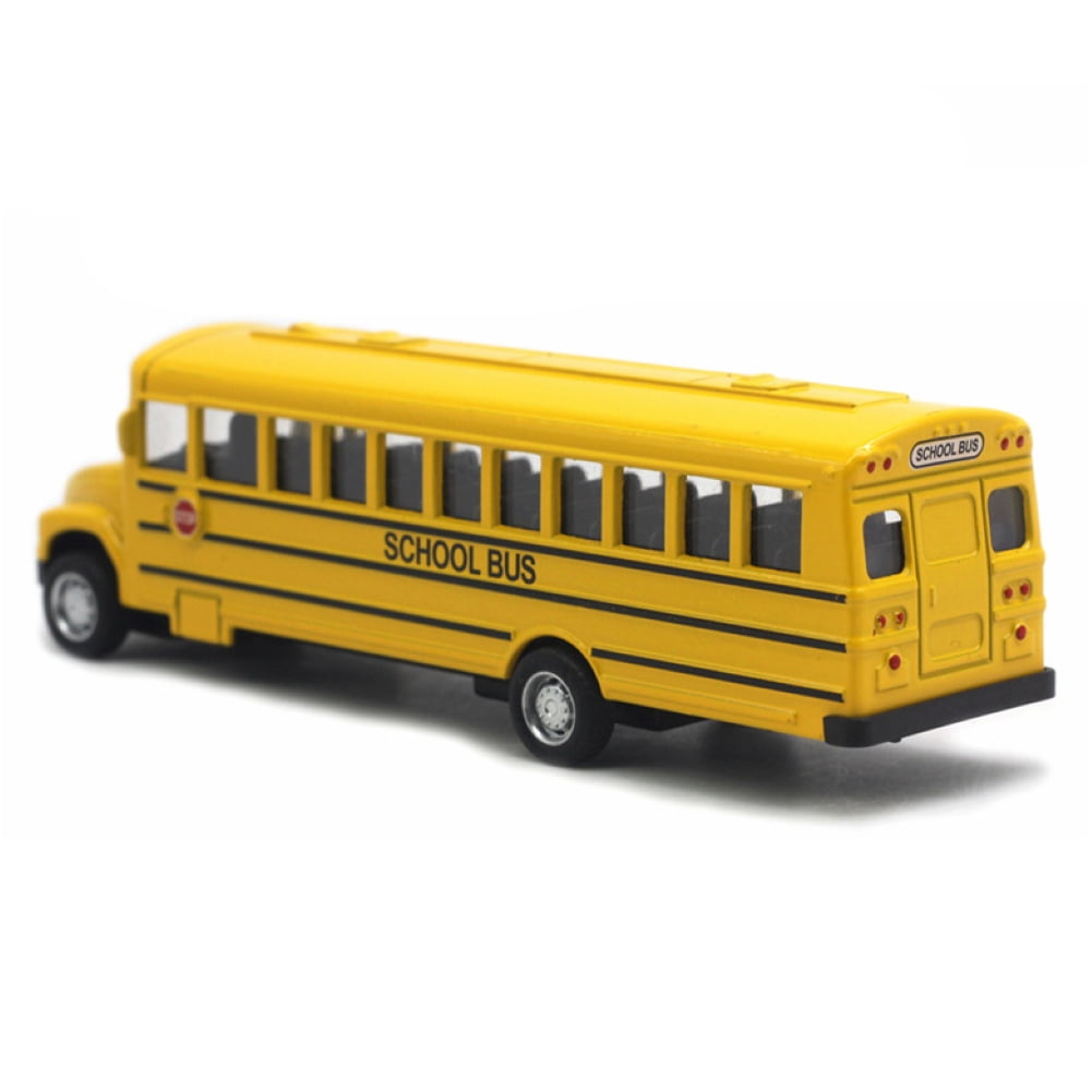 Huanledash Alloy Pull Back School Bus Model Collection Vehicle Children ...