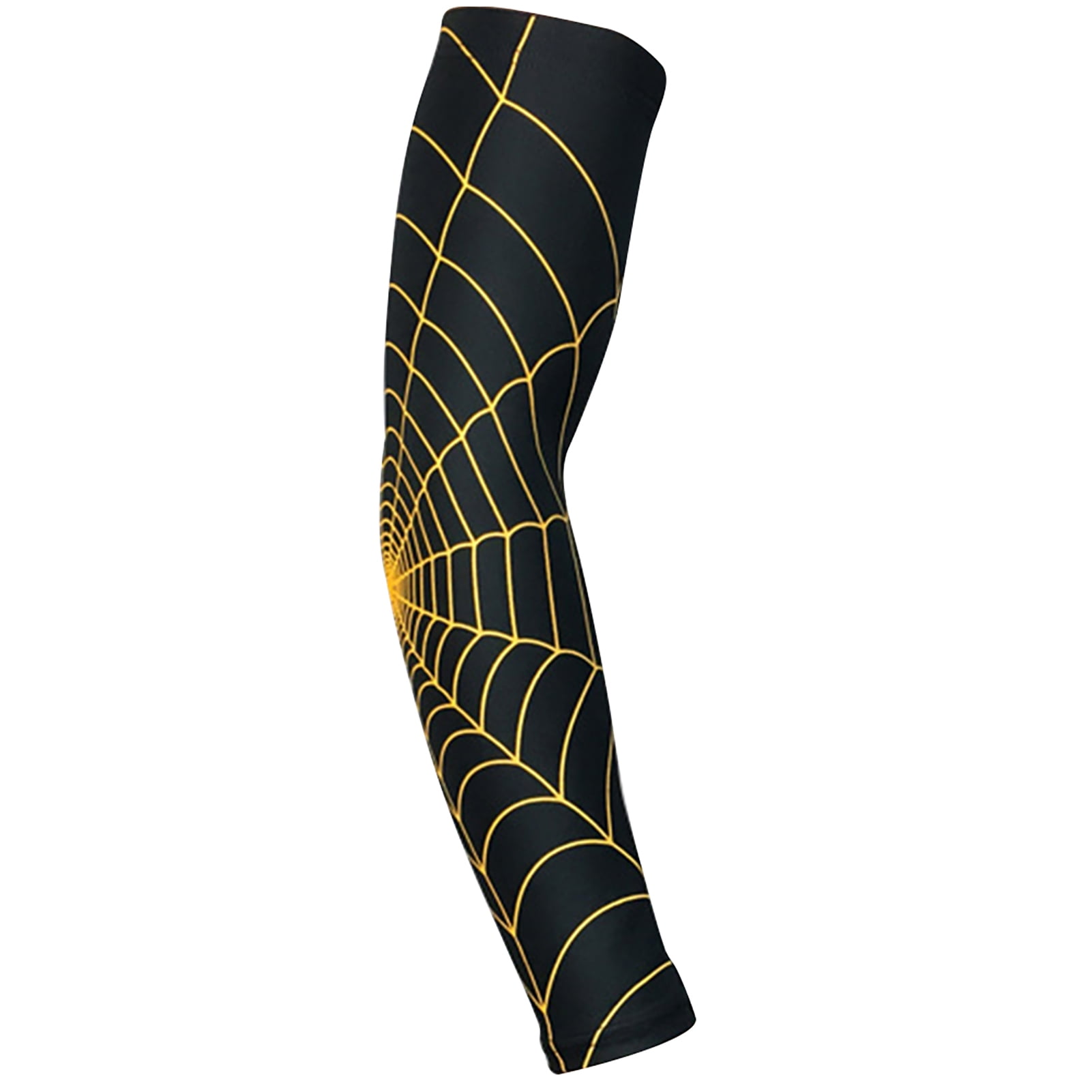 Huanledash Athletic Sleeves Spider Web Pattern Breath Ability Arm ...