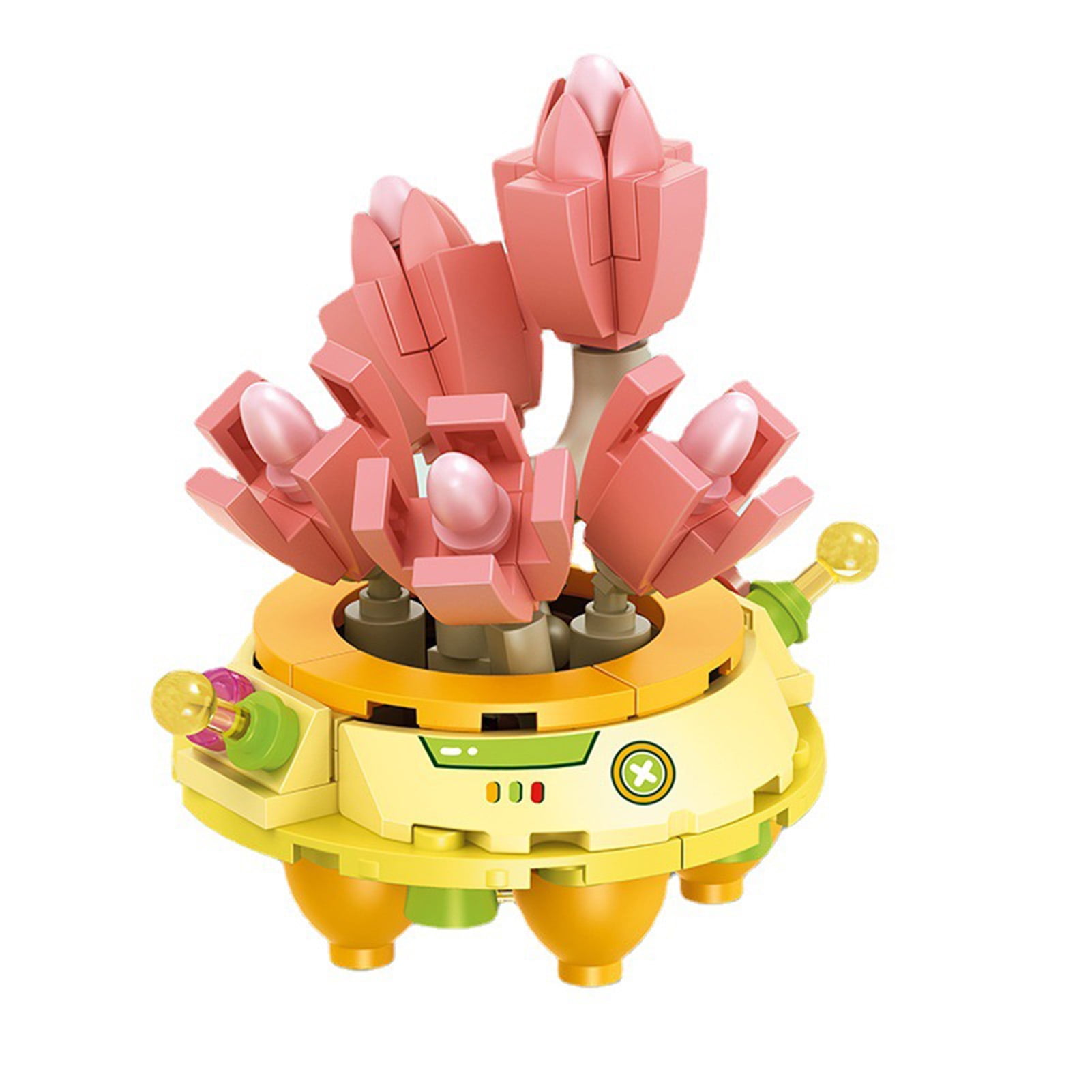 Huanledash Building Blocks Potted Plant Multi-styles Educational ...