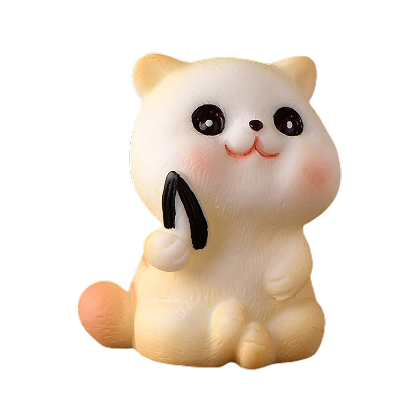 Huanledash Cat Figurine Realistic Adorable Resin Unique Exquisite ...