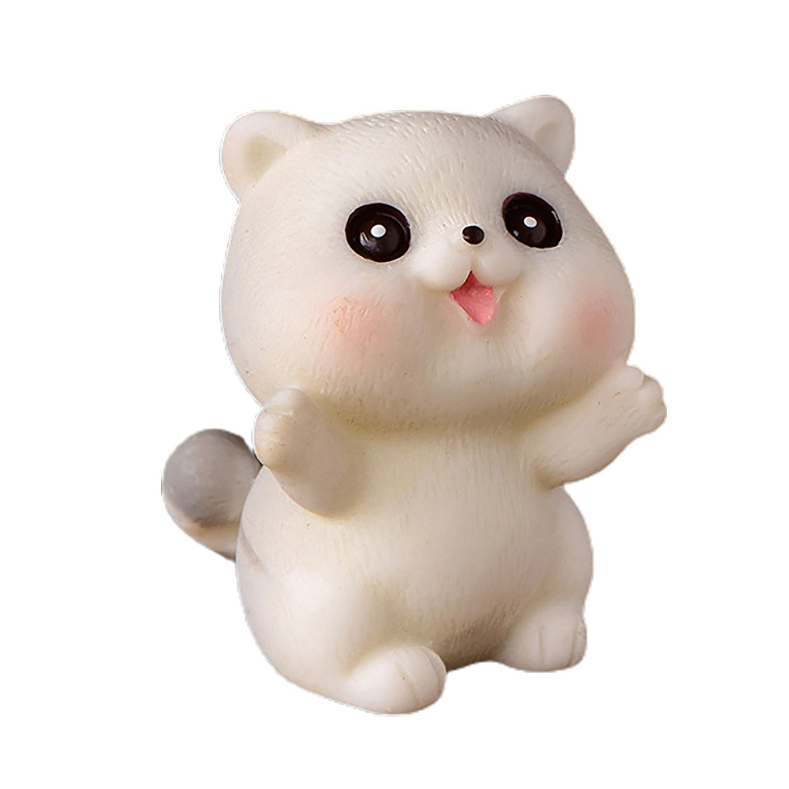 Huanledash Cat Figurine Realistic Adorable Resin Unique Exquisite ...