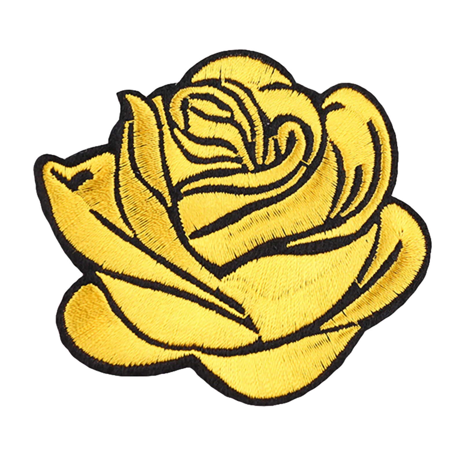 Huanledash Clothes Patch Rose Iron On Cloth Flower Badge Patch Clothes ...