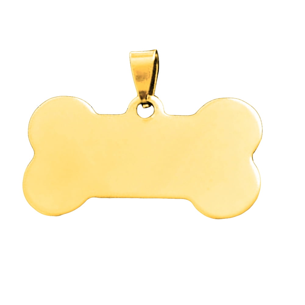 Huanledash Cute Personalized Engraved Stainless Steel Dog Cats Pet ID ...