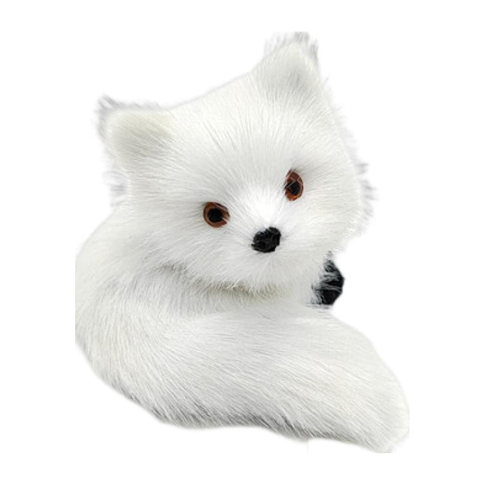 Huanledash Cute Simulation Fox Lovely Realistic Mini Animal Figure ...