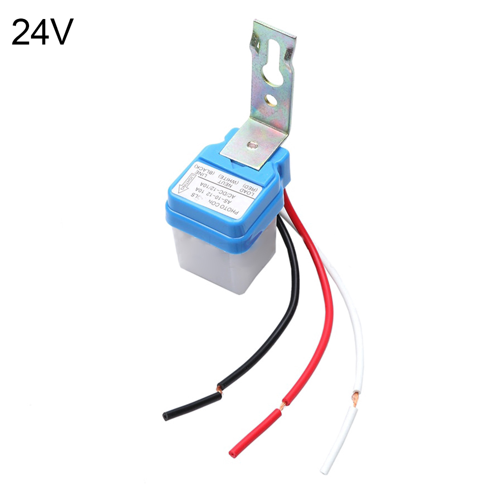 Huanledash DC 12V 24V AC 110V 220V 50-60Hz Auto On/Off Light Sensor ...