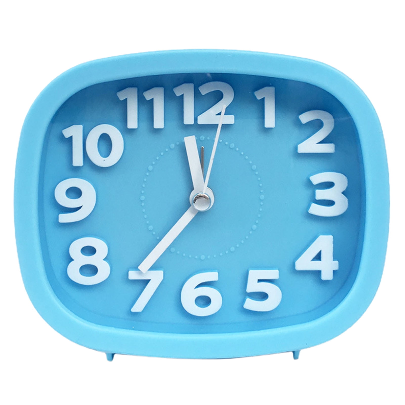 Huanledash Desk Clock Battery Operated Non-ticking Plastic Small ...