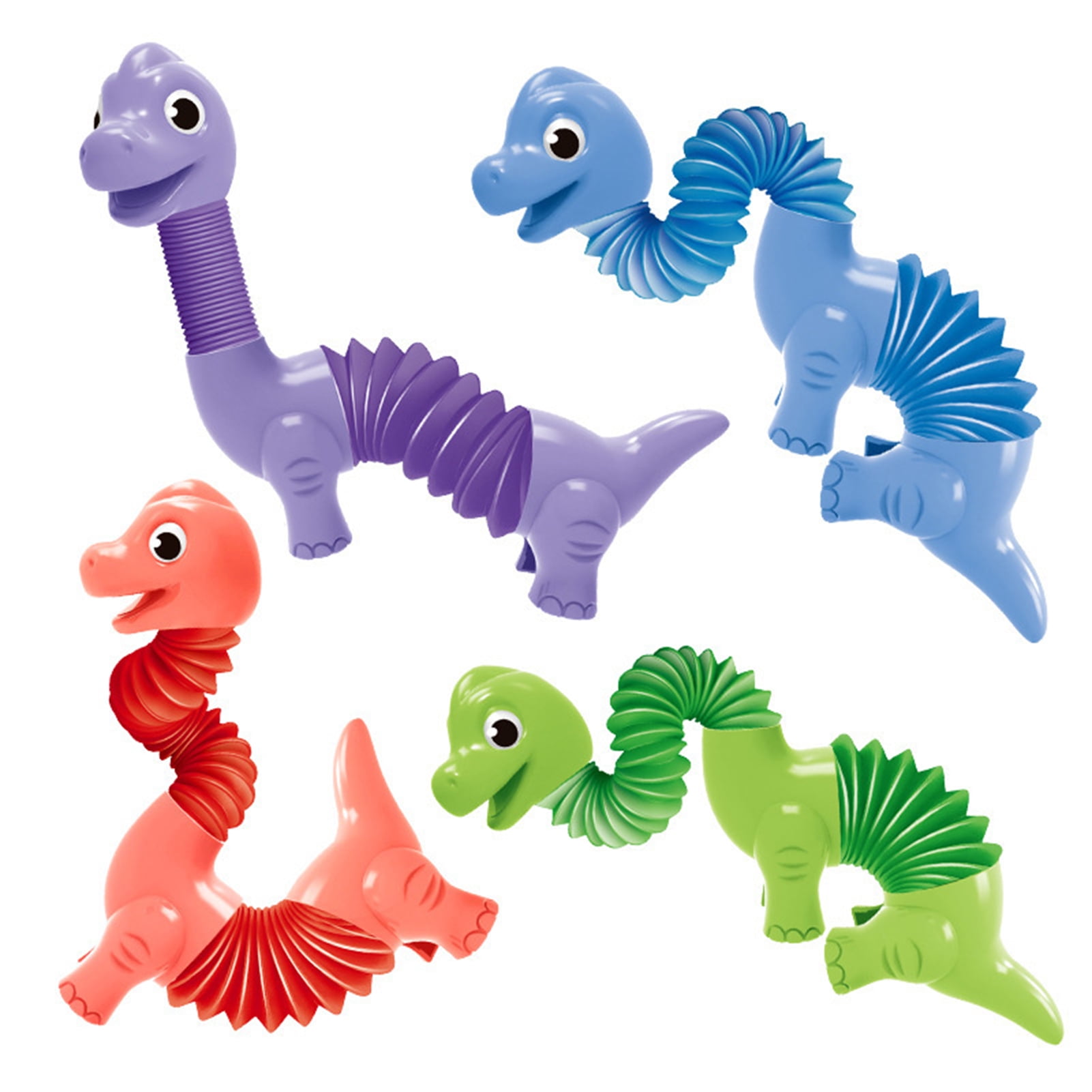 Huanledash Dinosaur Telescopic Tube Toy Free Transformation Fun Battery ...