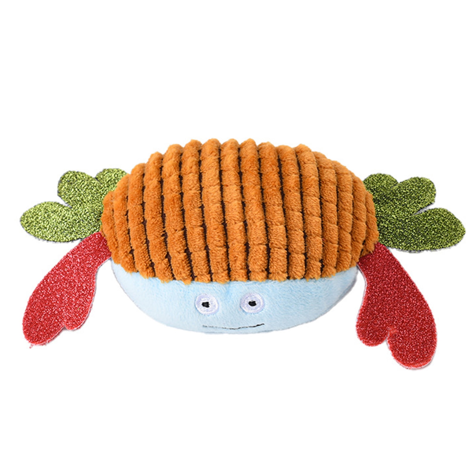 Huanledash Dog Chew Toy Bite Resistant Relieve Boredom Crab Shape Built ...