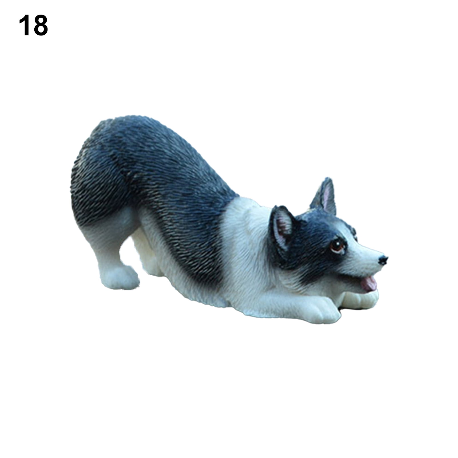 Huanledash Dog Figurines Attractive Adorable Posture DIY Material ...