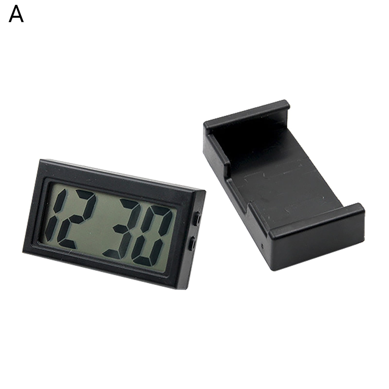 Huanledash Electronic Clock Self-adhesive Mini LCD Display Large Screen ...