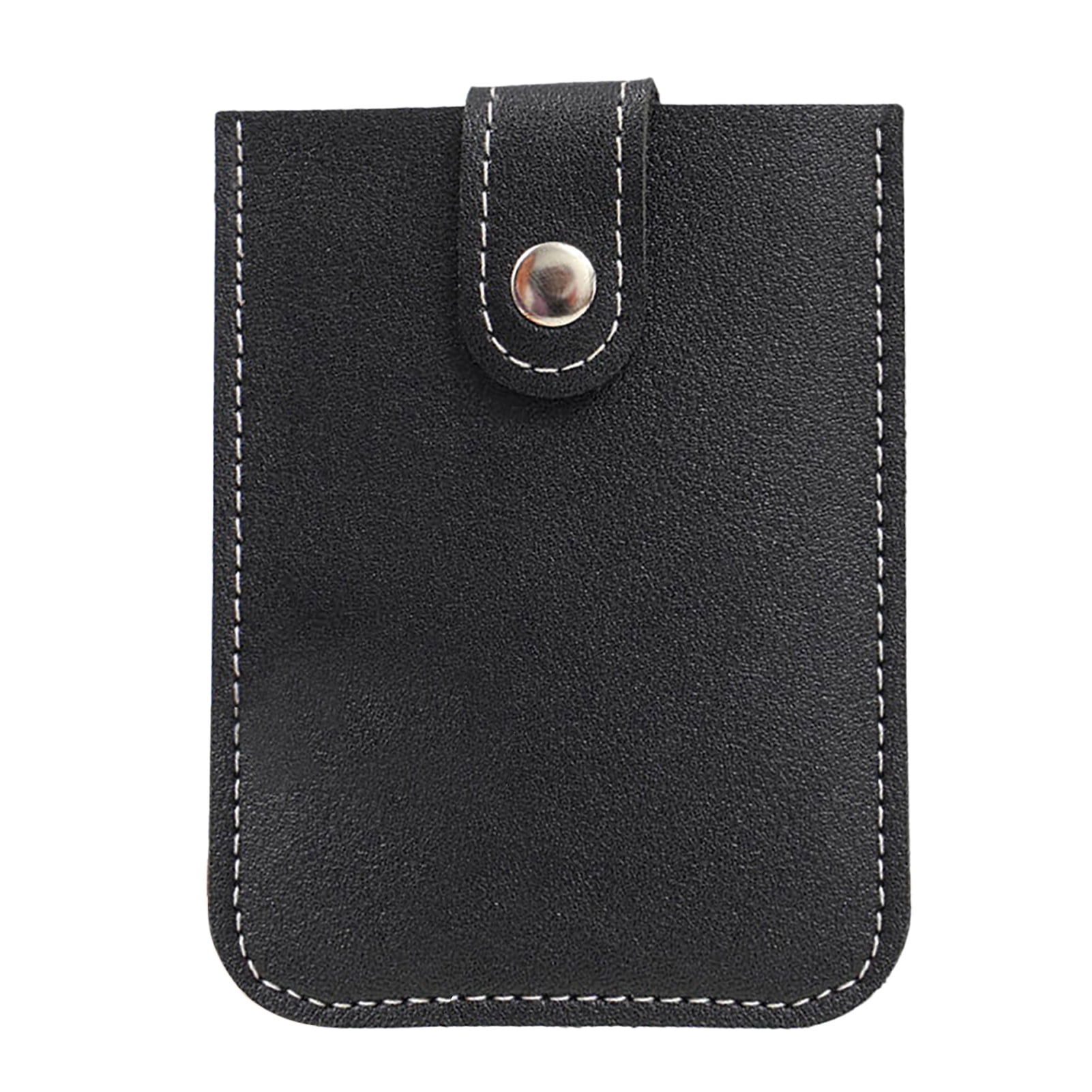 Huanledash Faux Leather Card Holder Large Capacity Pull-out 6 Slots ...