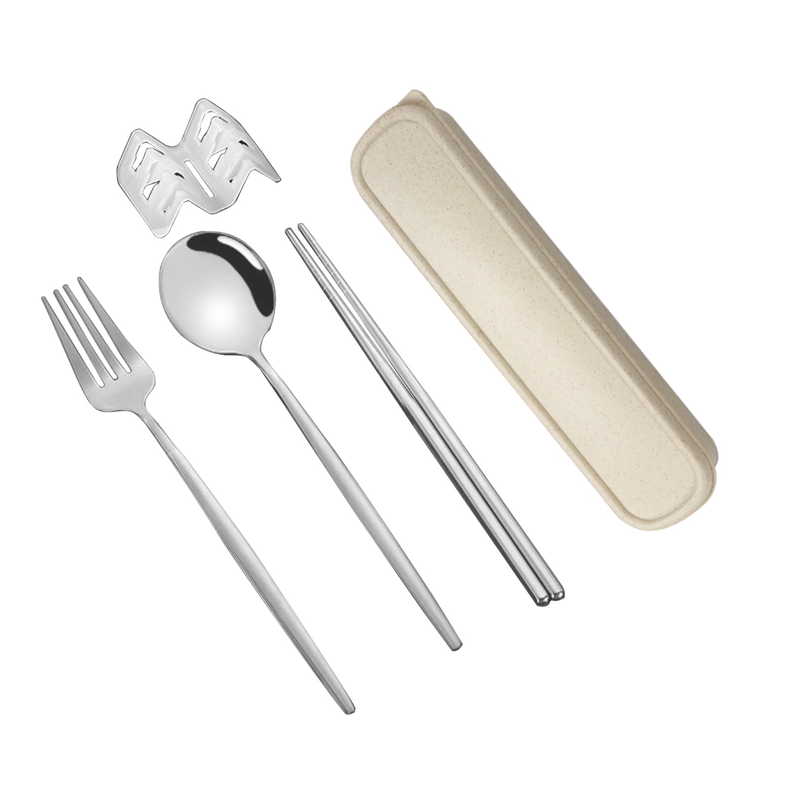 Huanledash Flatware Kit Korean Style Dust-proof Stainless Steel ...