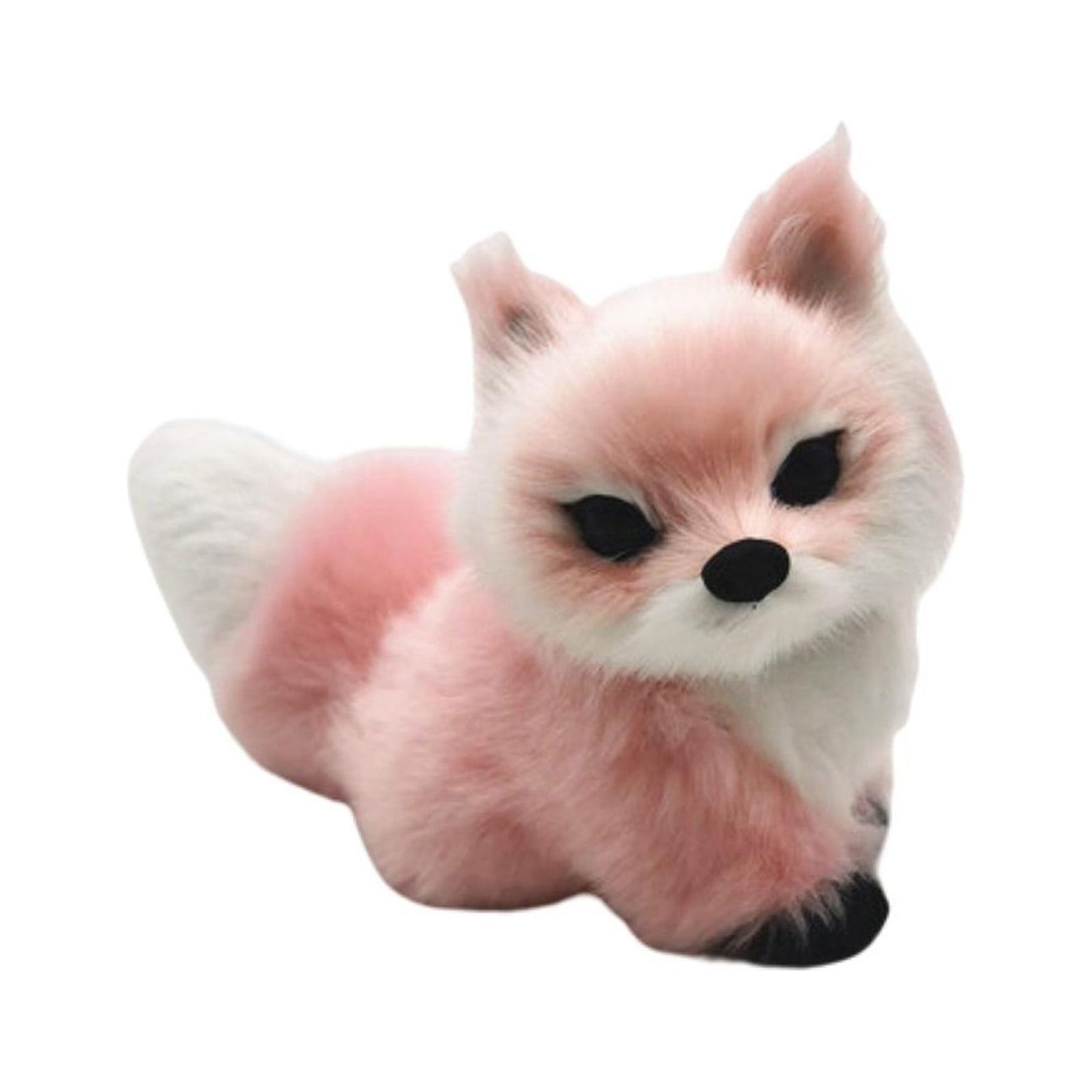 Huanledash Fox Model Toy Mini Cute Simulation Animal Figure Solid Model ...