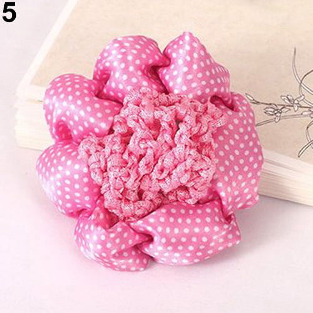Huanledash Girl Women Dot Shiny Bun Cover Snood Hair Net Nets Ballet ...