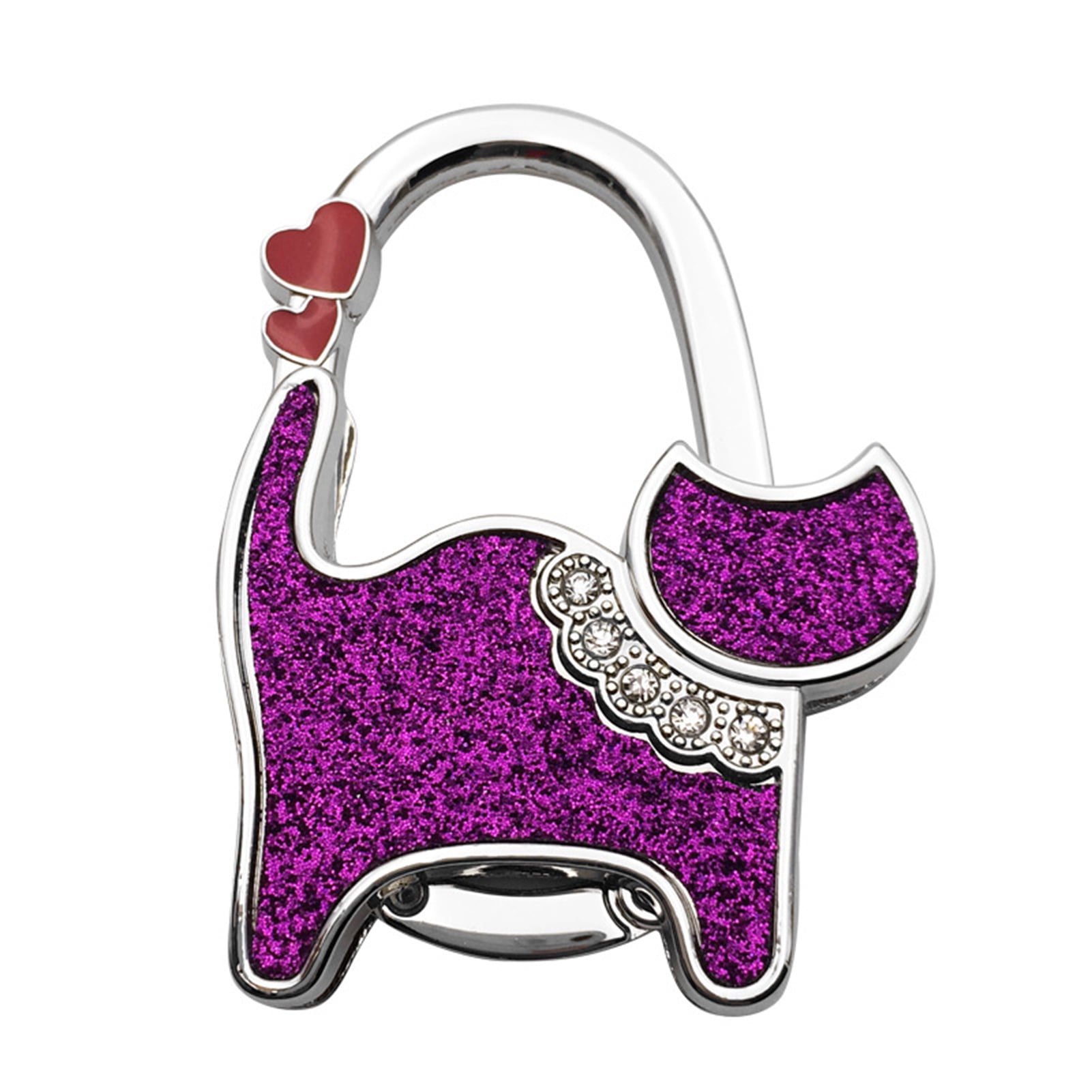 Huanledash Handbag Hanger Easy Carry Reusable Cats Shaped Gift Shining ...