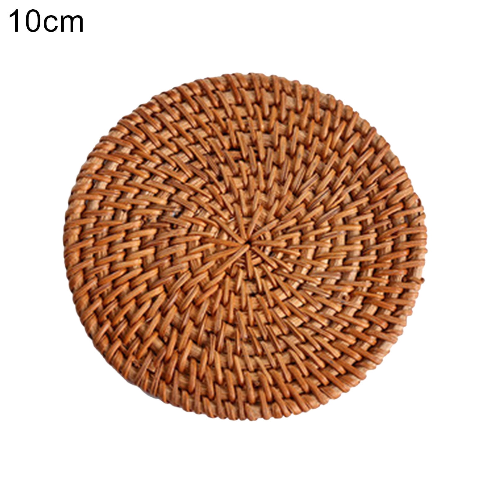 Huanledash Heat Insulation Handmade Rattan Plate Coaster Placemat Mat ...