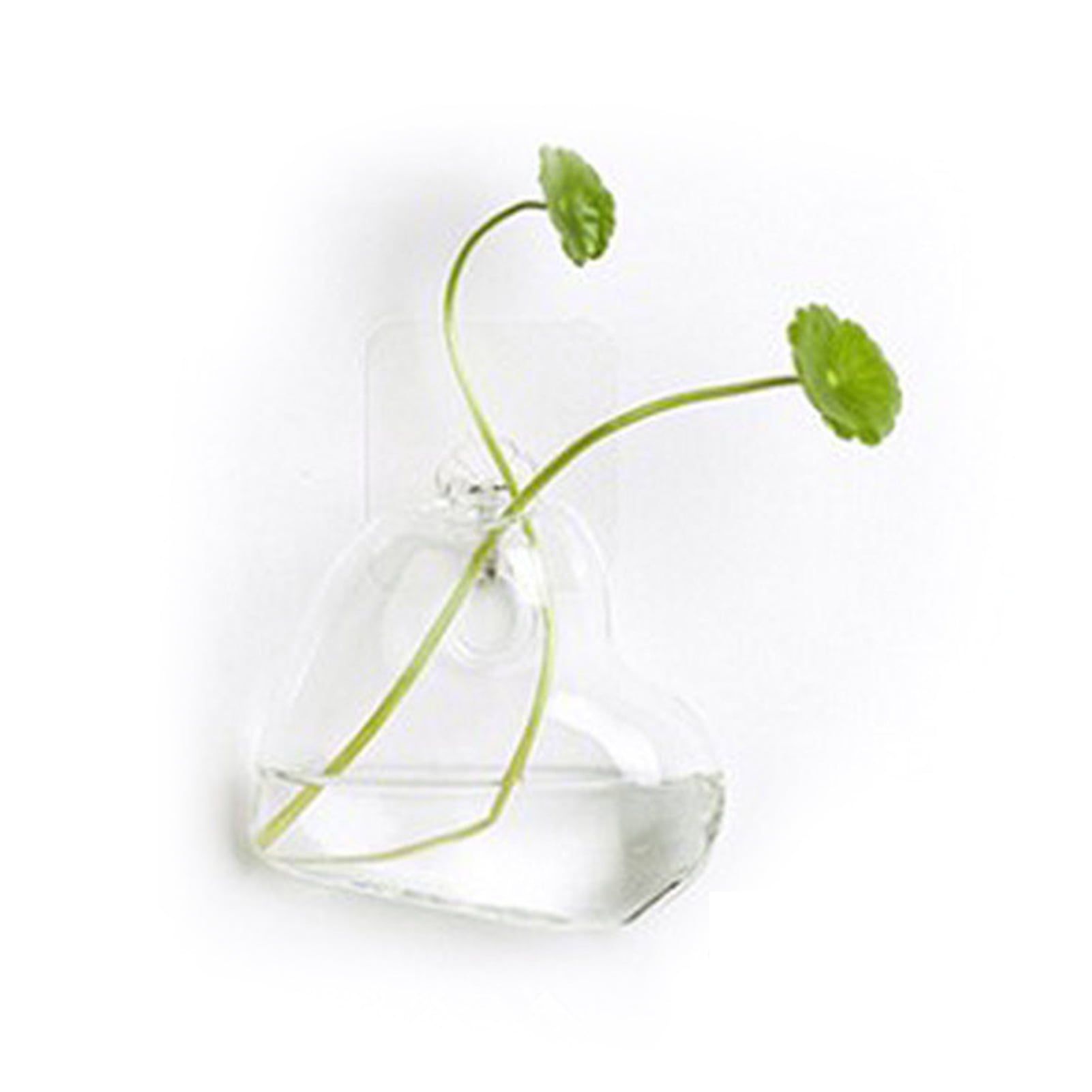 Huanledash Hydroponic Vase Flower Water Drop Heart Shape Transparent ...