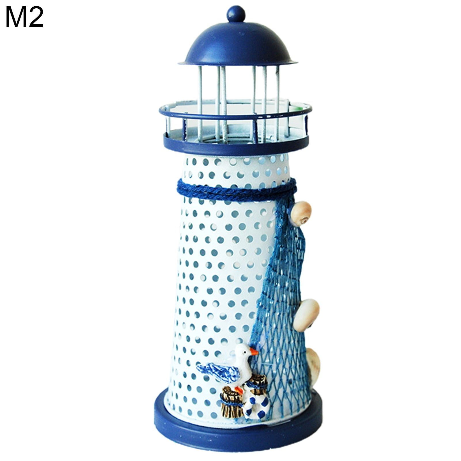 Huanledash LED Iron Lighthouse Statue Realistic Shape Micro Landscape ...