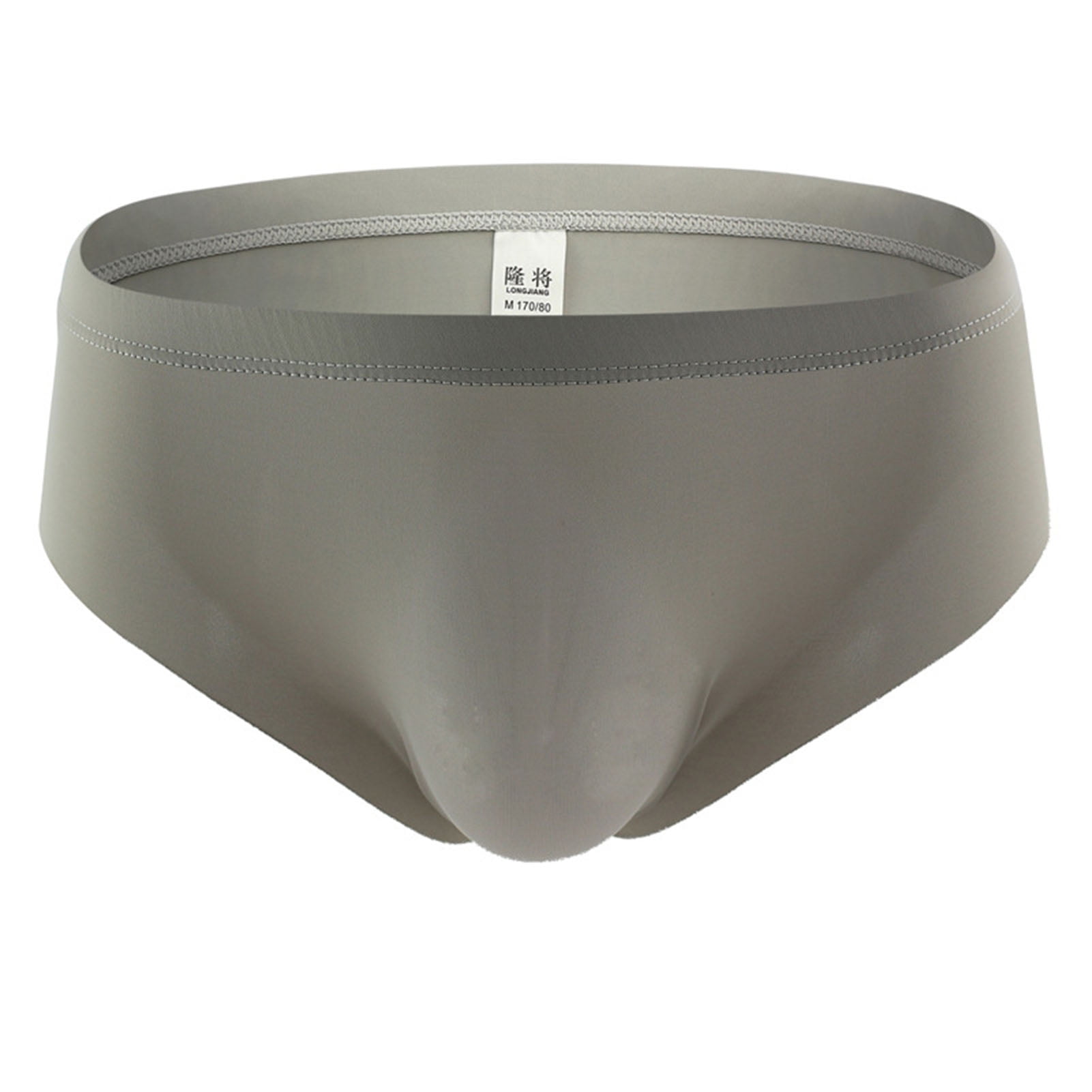 Huanledash Longjiang Men Underwear Seamless Translucent Sexy Solid Color U Convex Underpants for ...