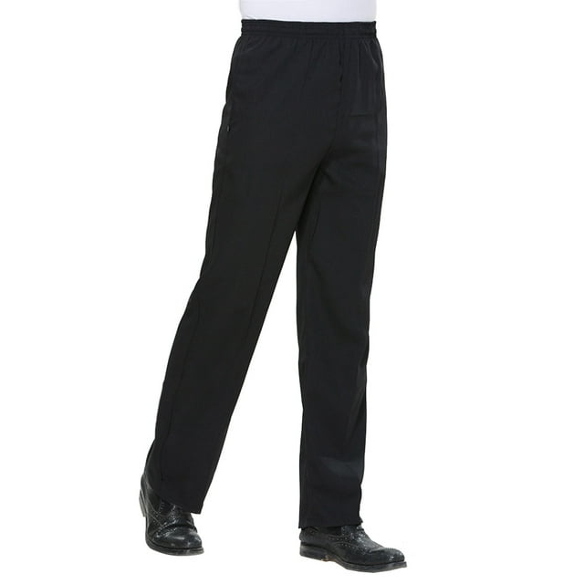 Huanledash Men Stripe Plaid Chili Printed Hotel Restaurant Kitchen Chef ...