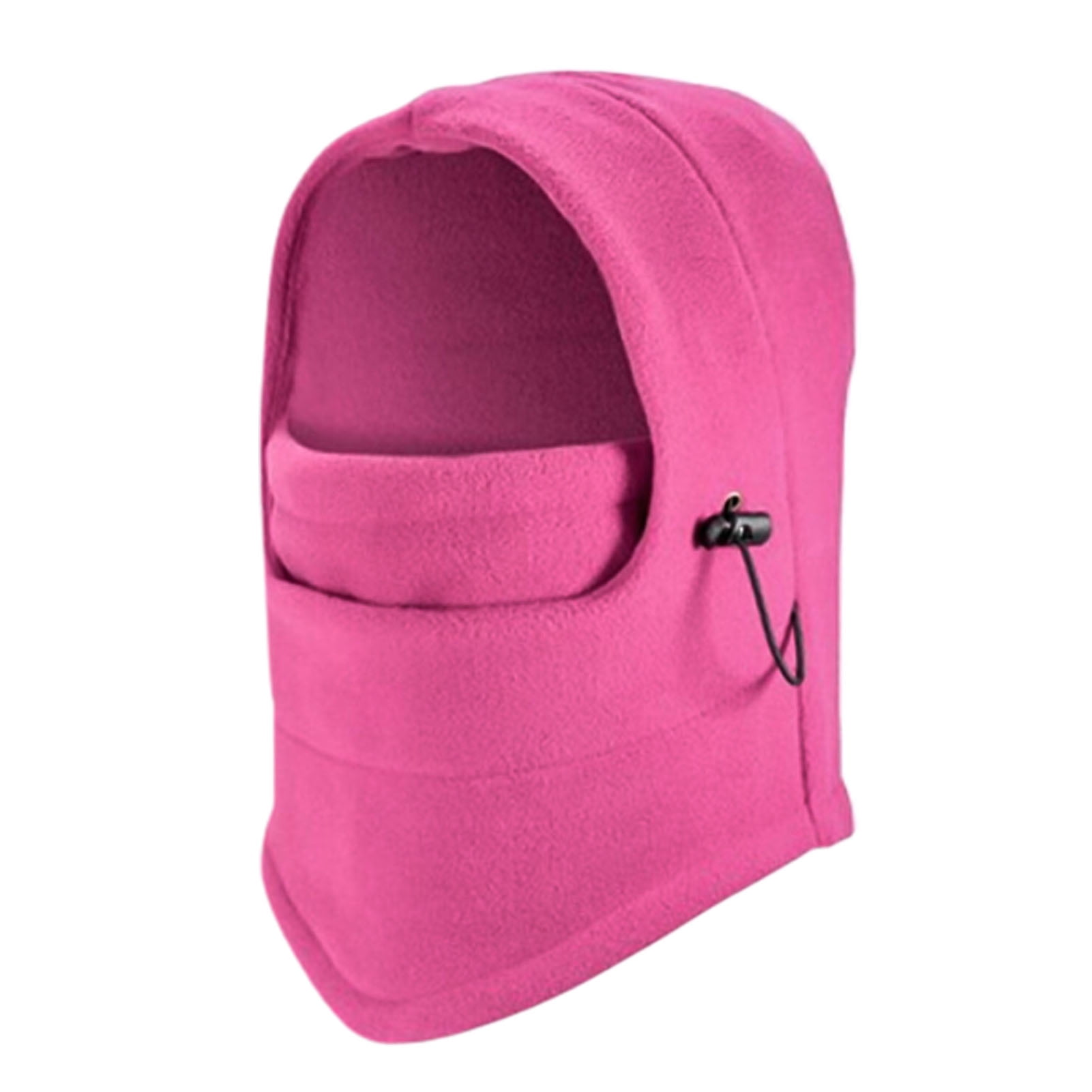 Huanledash Men Women Winter Plush Drawstring Outdoor Full Face Cover ...