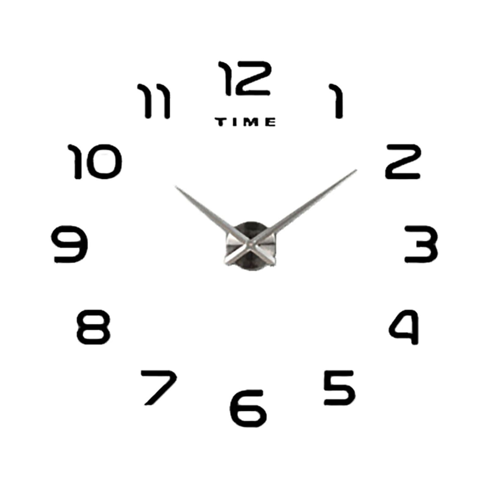 Huanledash Modern Super Large Size Metal Analog Indoor Wall Clock ...