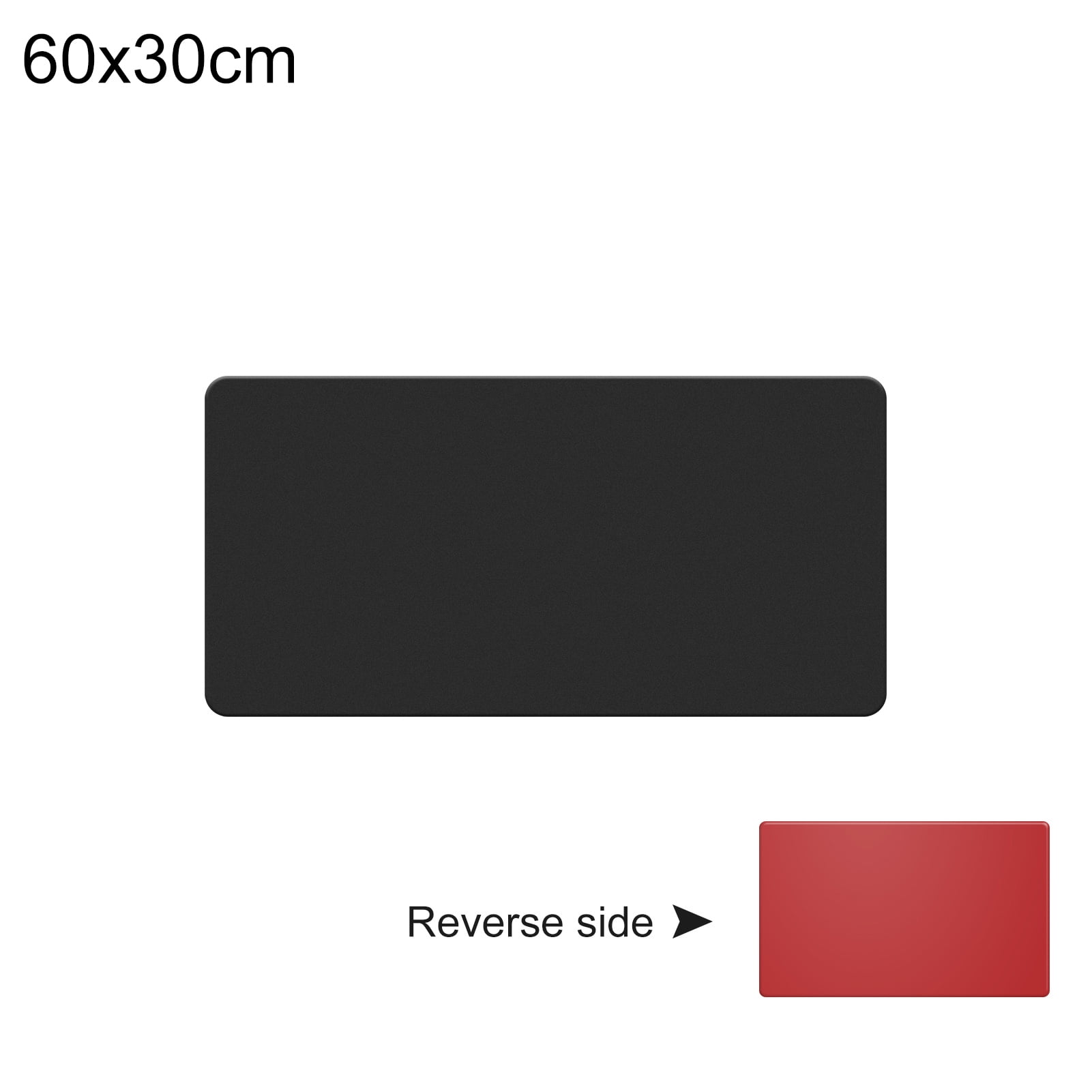 Huanledash Mouse Pad Two-sided Use Anti-slip Faux Leather Waterproof ...