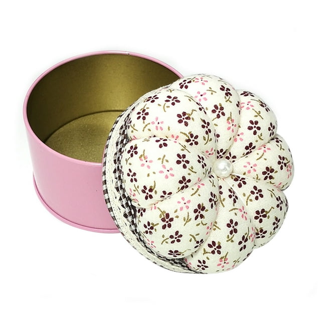 Huanledash Needle Cushion Box Soft Multi-use Fabric Creative Flower ...