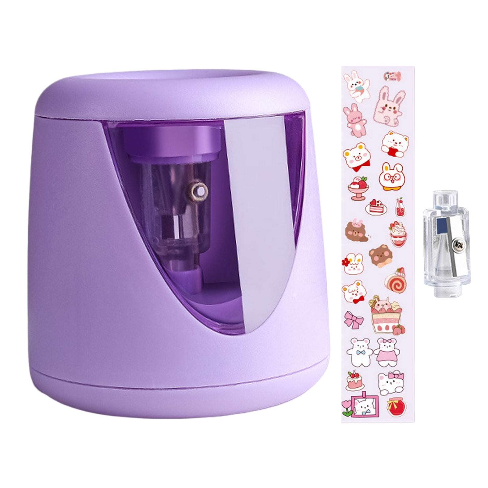 Huanledash Pencil Sharpener Battery Operated Compact Size Transparent ...