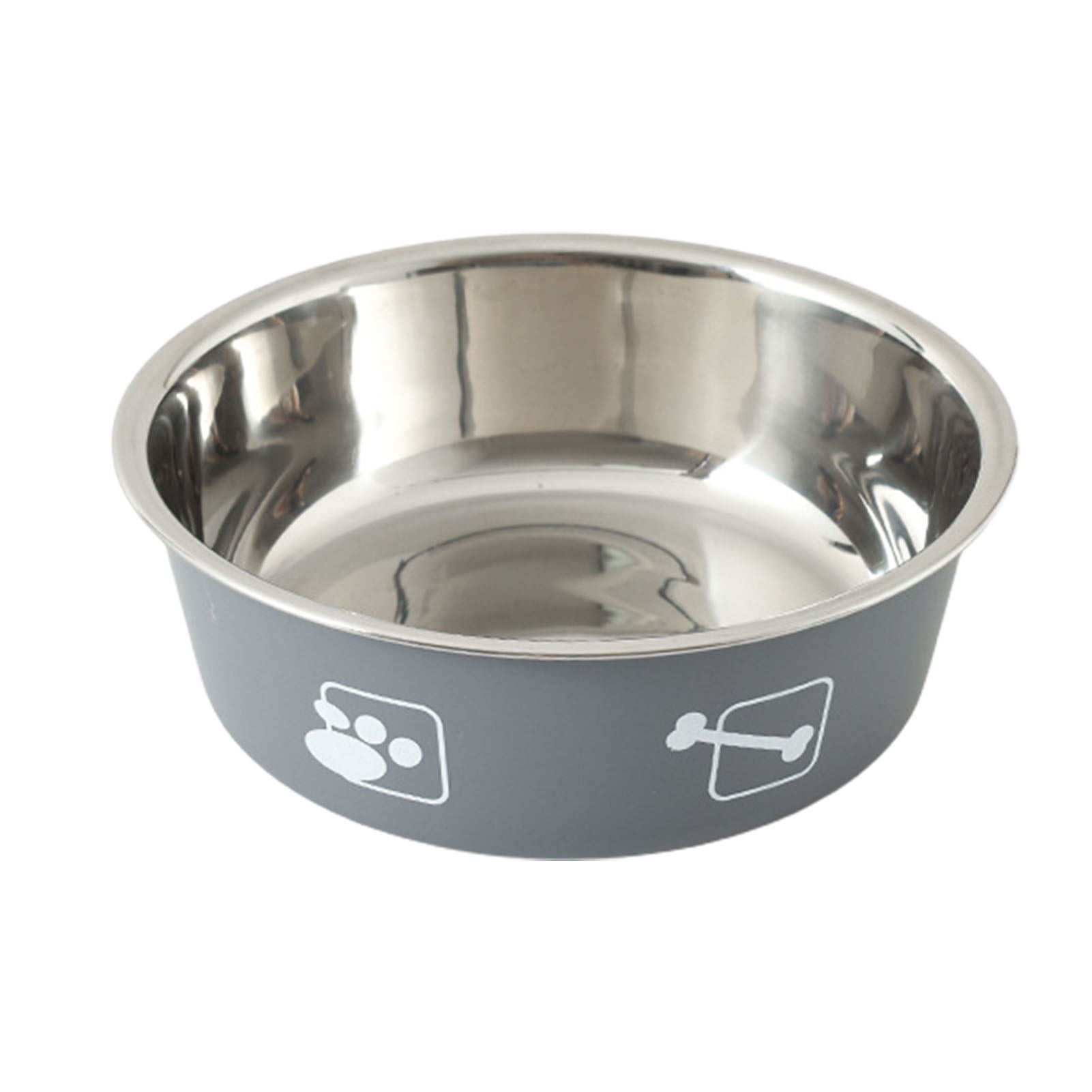 Huanledash Pet Feeder Bowl Durable Non-slip Stainless Steel Thickened ...