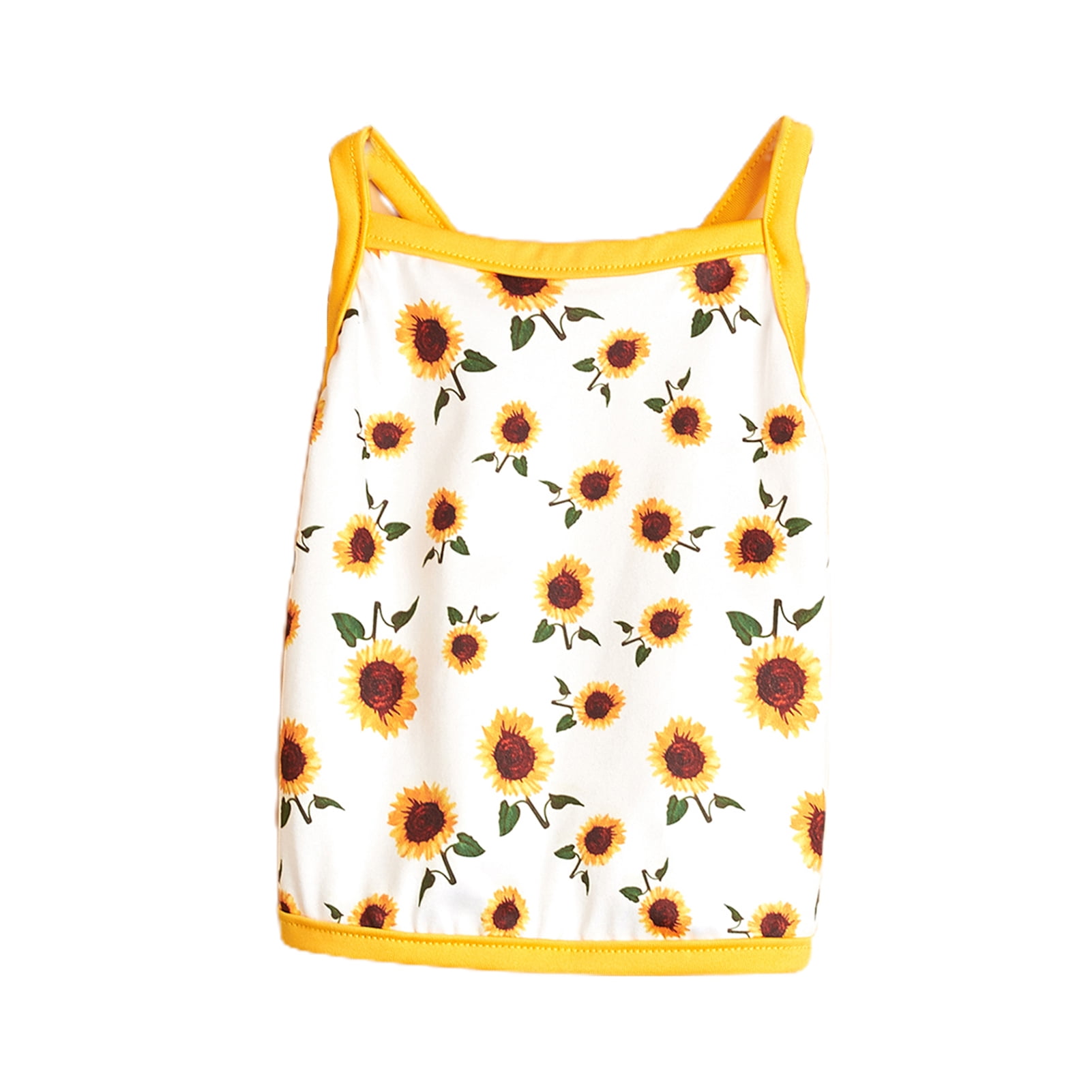 Huanledash Pet Vest Sunflower Pattern Sling Soft Texture Pet Dog Short ...