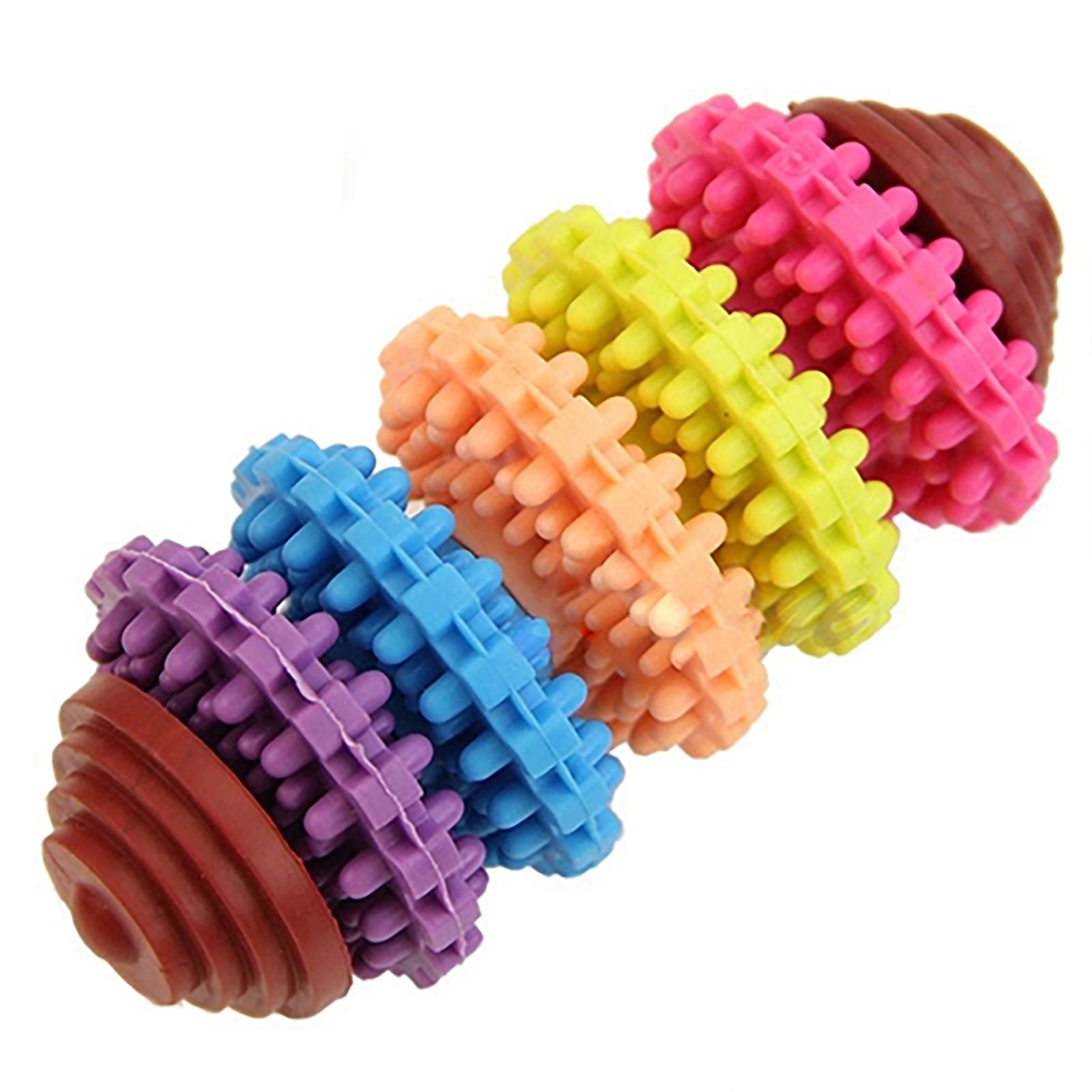 Huanledash Pets Dogs Puppy Colorful Rubber Dental Teething Healthy ...