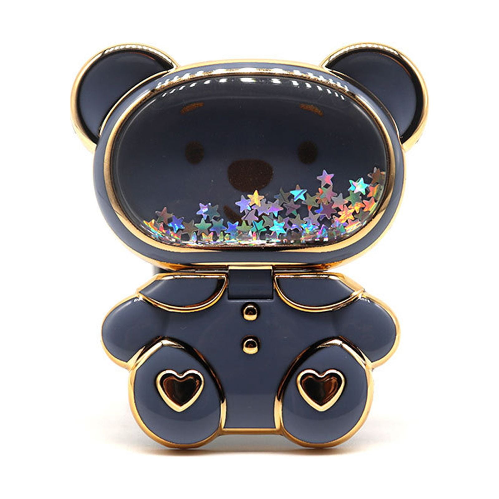 Huanledash Phone Stand with Mirror 360 Degree Rotation Shiny Glitter ...