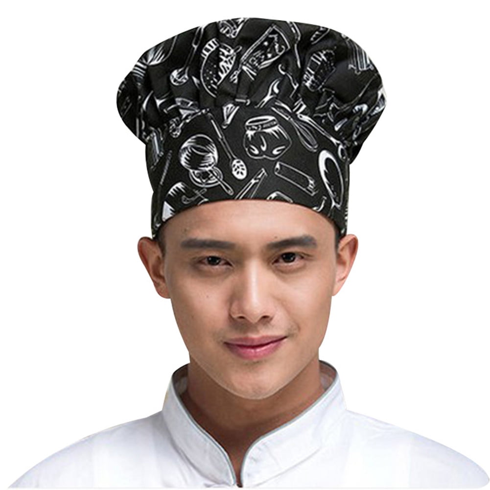 Huanledash Professional Stretchy Adjustable Men Cap Kitchen Cook Baker ...