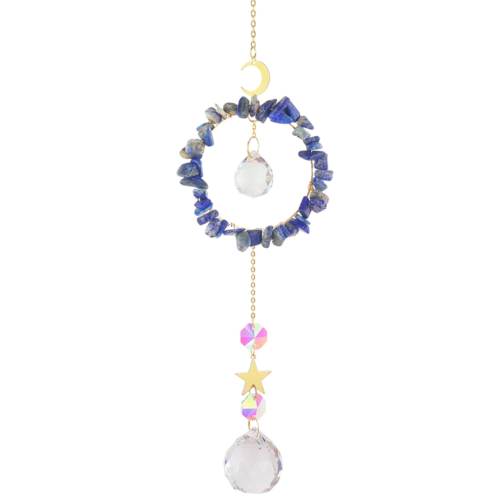 Huanledash Sun Catcher with Chain Shiny Faux Crystal Chandelier Hanging ...