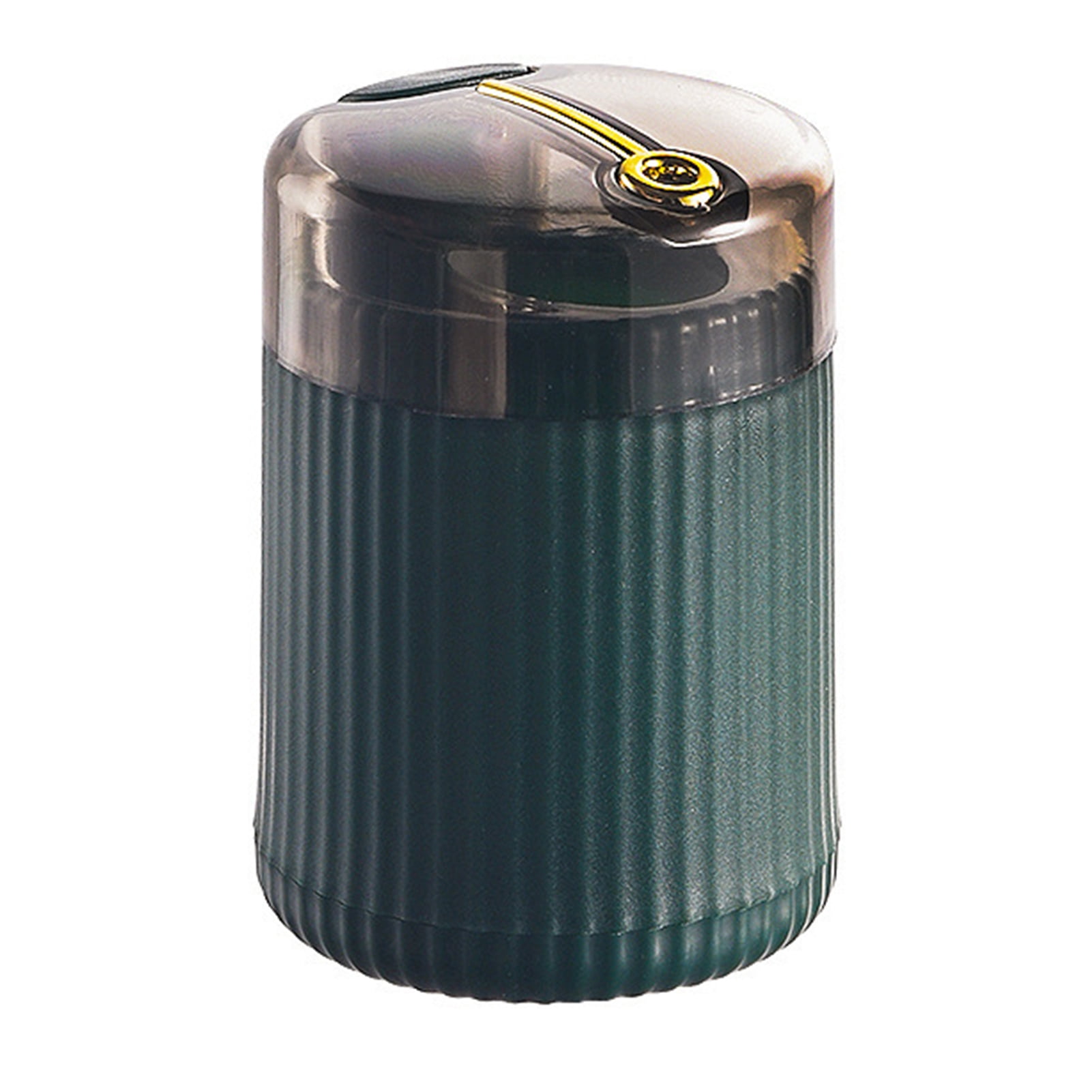 Huanledash Toothpick Dispenser Press Design Single Hole Clear Window ...