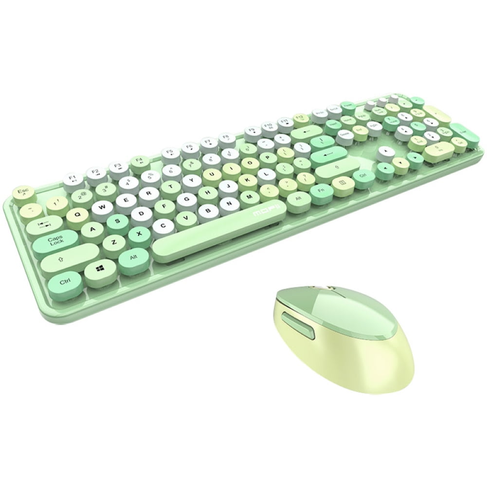 Huanledash Universal Cute Portable Wireless 2.4Ghz Keyboard Mouse Set ...