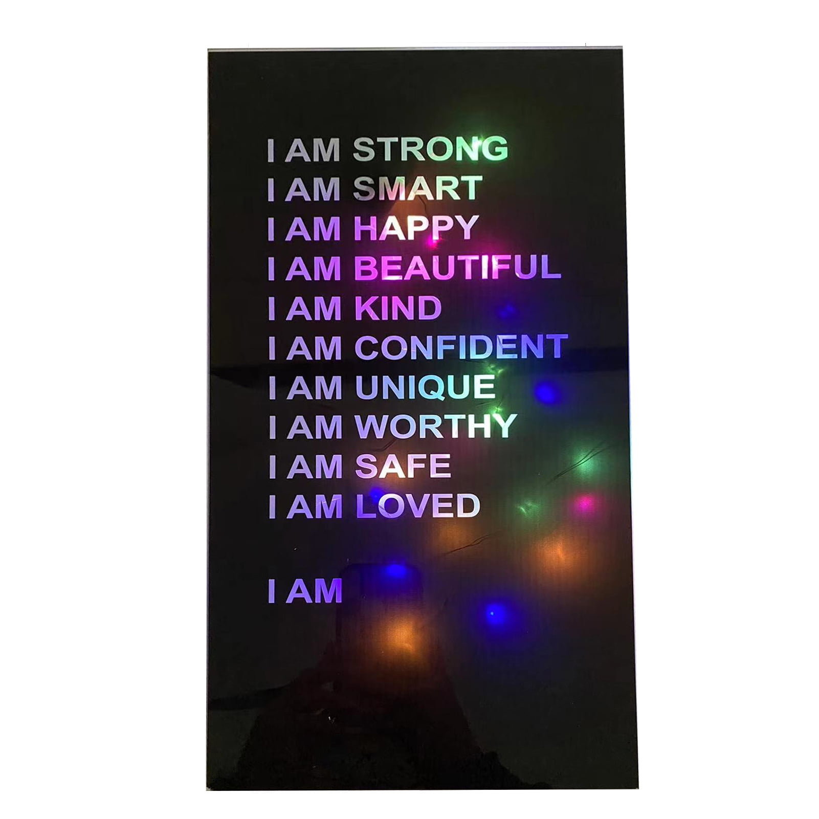 Huanledash Wall Mirror Easy to Install Waterproof USB Plug-and-play ...