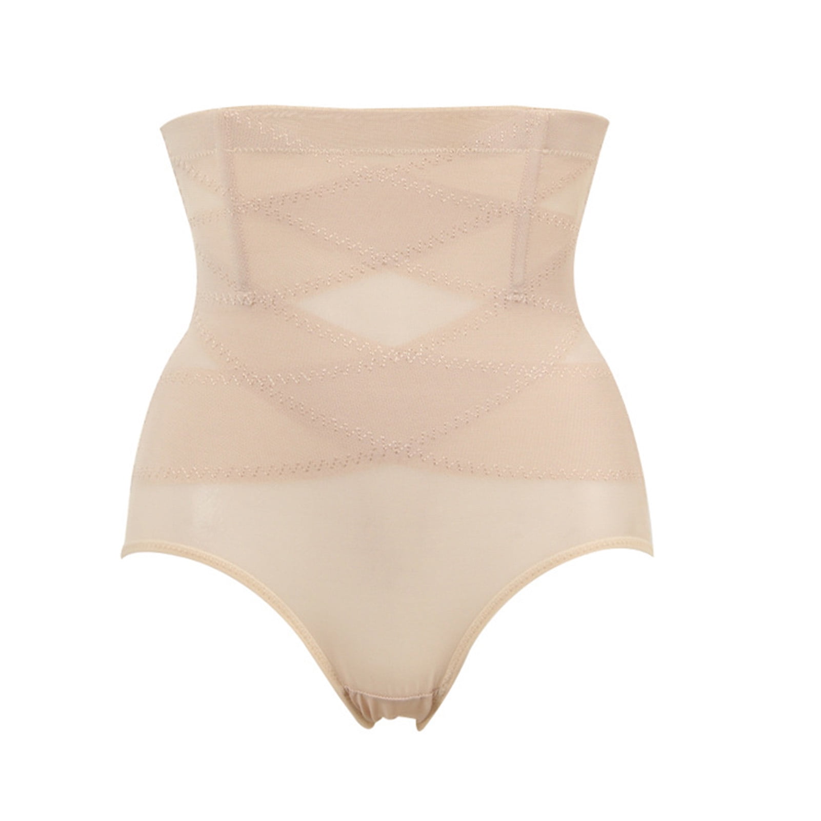 Huanledash Women Shaping Brief High-waist Cross Compression See Through ...
