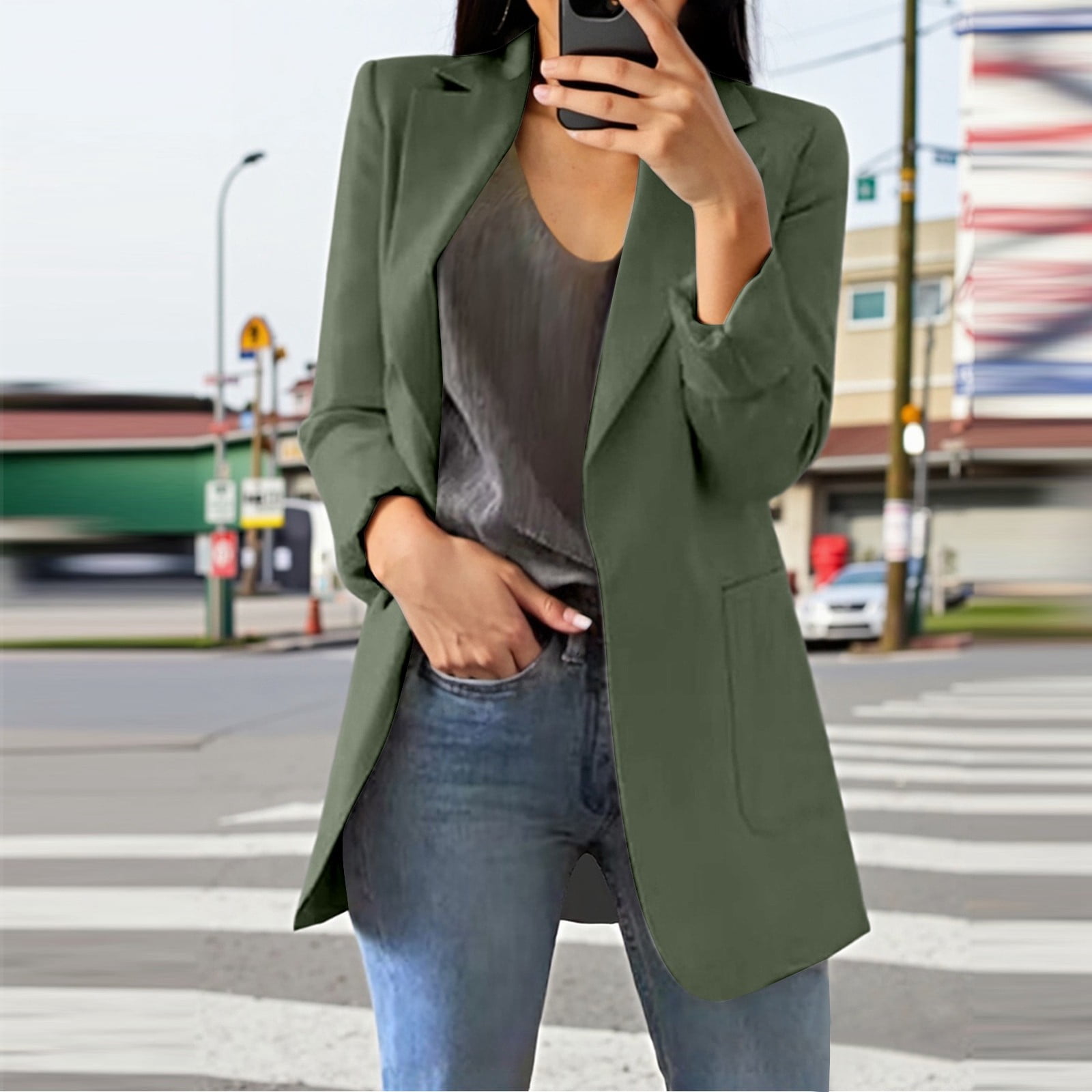 Huanyaaa Your Everyday Look with Women's & Suit Jackets Versatile ...