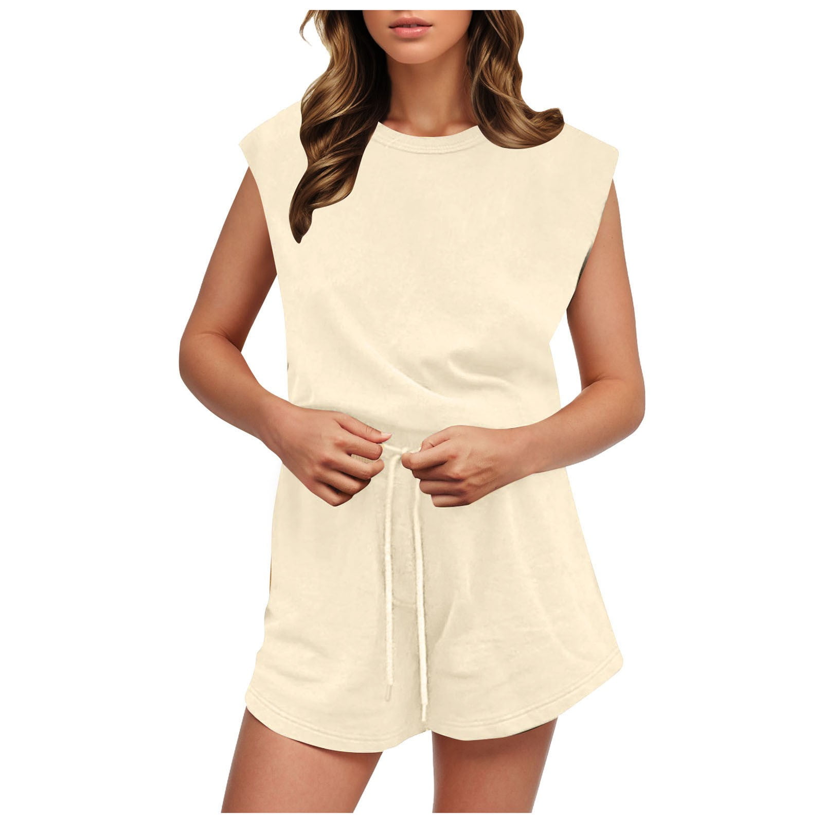 Huanyaaa Rompers Open Back Jumpsuits Sweatsuit Outfits with Pockets ...