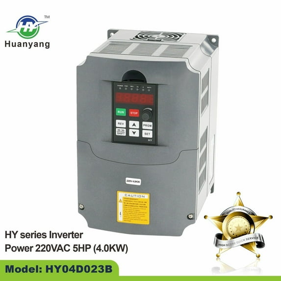 Huanyang VFD 220V 4.0kw 5HP Variable Frequency Drive Inverter Convert ...